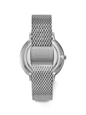 KENNETH COLE 41mm Bracelet Watch With Dual Sub-dials - Silver