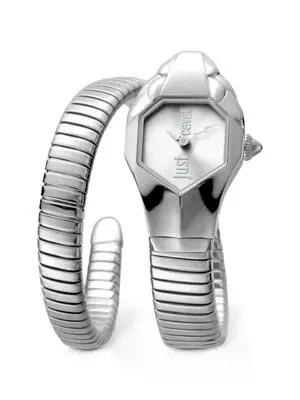 Just Cavalli Glam Chic Snake 22mm Watch - Silver