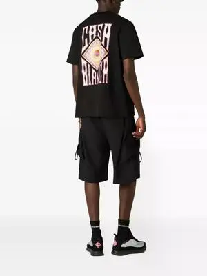 Casablanca Hermons Mirage-print T-shirt - Black