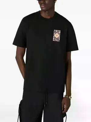Casablanca Hermons Mirage-print T-shirt - Black