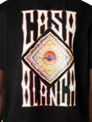 Casablanca Hermons Mirage-print T-shirt - Black