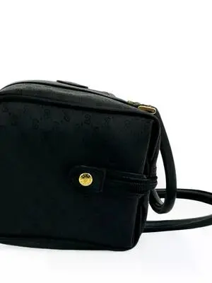 Gucci 20th Century Microguccissima Coated Canvas Handbag - Black