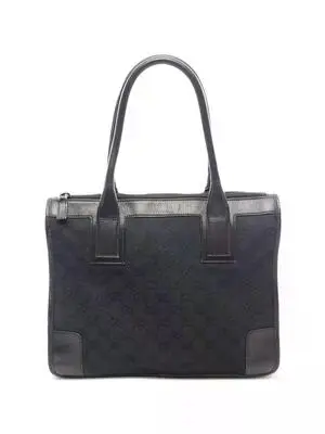 Gucci 2000-2015 Gg Canvas Handbag - Black