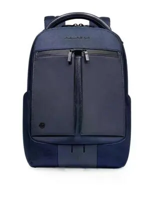 PIQUADRO Logo-plaque Panelled Backpack