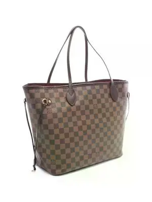 LOUIS VUITTON 2016 Damier Ebene Neverfull Mm Tote Bag