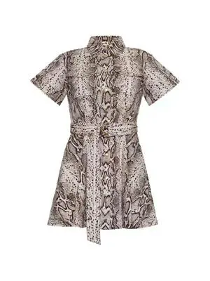 Cara Cara Walter Snake-print Mini Dress