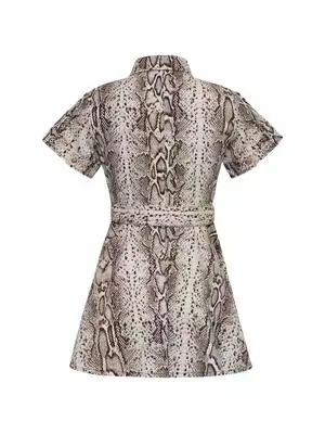Cara Cara Walter Snake-print Mini Dress
