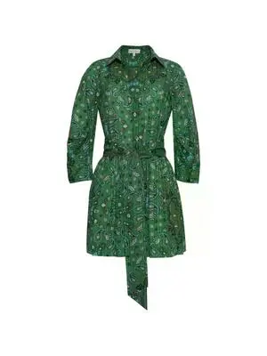 Cara Cara Raya Paisley-print Mini Shirt Dress