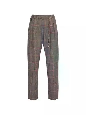 Cara Cara Emerson Plaid Chain-link Trousers