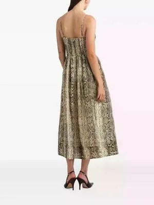 Cara Cara Alba Snake-print Midi Dress