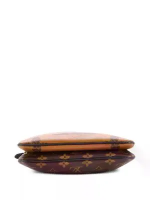 LOUIS VUITTON Double Zip Pochette Reverse Monogram Giant Clutch Bag