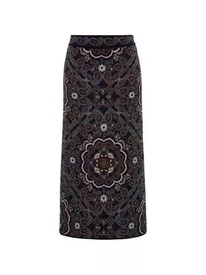Cara Cara Clara Bandana-jacquard Maxi Skirt