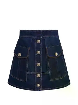 Cara Cara Contrast Stitching Skirts