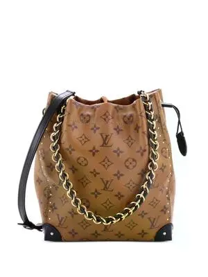 LOUIS VUITTON Noe Trunk Bag Pm Bucket Bag Reverse Monogram Canvas - Brown