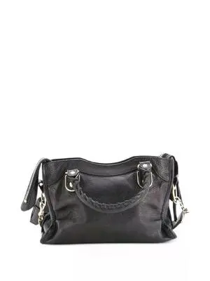 Balenciaga Classic Metallic Edge Leather Mini Satchel - Black