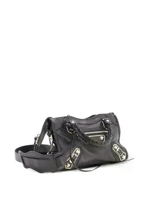 Balenciaga Classic Metallic Edge Leather Mini Satchel - Black