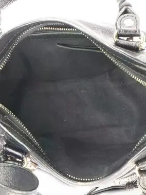 Balenciaga Classic Metallic Edge Leather Mini Satchel - Black