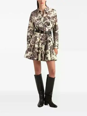 Cara Cara Eugenia Tiered Mini Shirt Dress