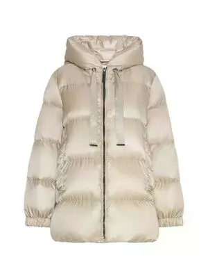 Max Mara Max Mara Quilted Hooded Puffer Jacket Neutrals
