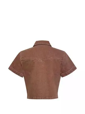 Cara Cara Paro Cropped Denim Shirt