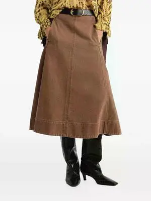 Cara Cara Aisha Panelled Midi Skirt