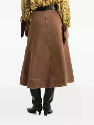 Cara Cara Aisha Panelled Midi Skirt