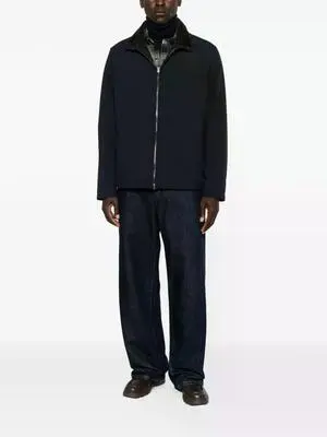 Herno Shearling Collar Raglan Sleeve Jacket
