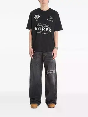 AVIREX Logo-print Cotton T-shirt