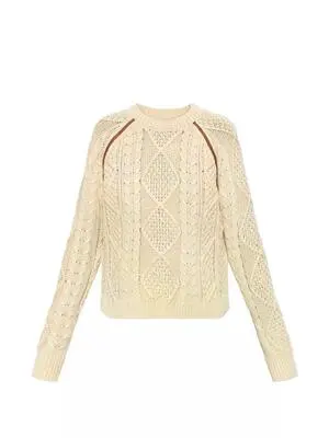 DIESEL® Cable-knit Crew Neck Sweater