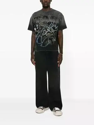 VALE FOREVER Graphic-print Distressed T-shirt