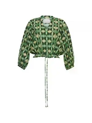 Cara Cara Geometric Print Blouse