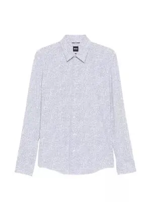 BOSS Micro-patterned Long-sleeve Shirt