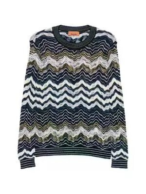 Missoni Zigzag-knit Crew Neck Sweater