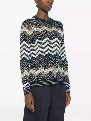 Missoni Zigzag-knit Crew Neck Sweater