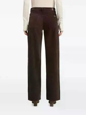 7 For All Mankind Corduroy Straight-leg Trousers - Brown