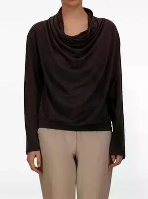 Herno Cowl Neck Long Sleeve Sweater