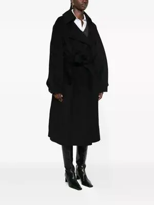 THE FRANKIE SHOP Belted Double-breasted Coat