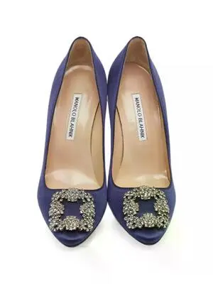 Manolo Blahnik Embellished Stiletto Pumps