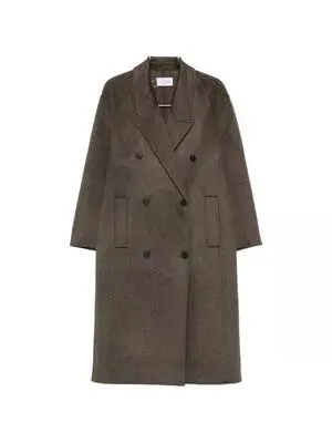THE DYNAMIS STUDIO Double-breasted Peak-lapel Coat