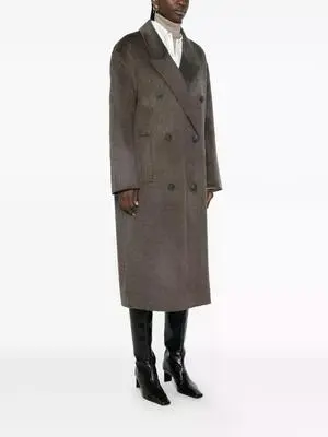 THE DYNAMIS STUDIO Double-breasted Peak-lapel Coat
