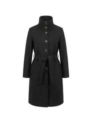 Pinko Wool-blend High Neck Belted Coat