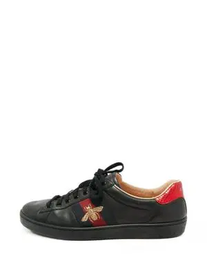 Gucci Ace Web Sneakers - Black