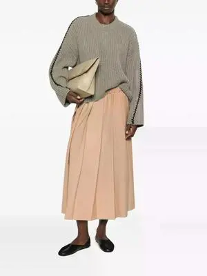 KUJTEN Ribbed Whipstitch-trim Sweater