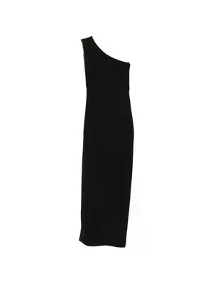 Elisabetta Franchi One-shoulder Maxi Dress With Zip Detail