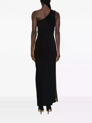 Elisabetta Franchi One-shoulder Maxi Dress With Zip Detail