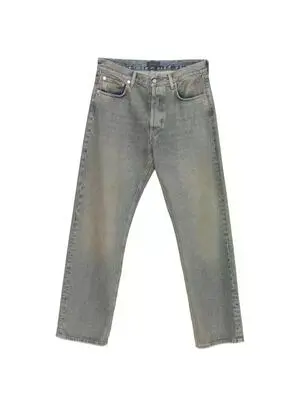HAIKURE Logo Patch Faded Effect Jeans - Blue