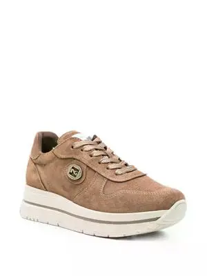 NEROGIARDINI Logo Plaque Platform Sneakers
