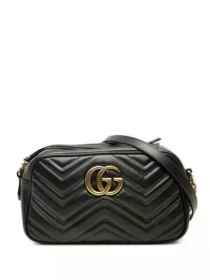 Gucci Matelassé Calfskin Crossbody Bag - Black