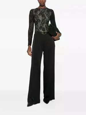 Zimmermann Lace-panelled Long-sleeve Bodysuit - Black