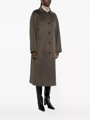 THE DYNAMIS STUDIO Single-breasted Wool-blend Coat